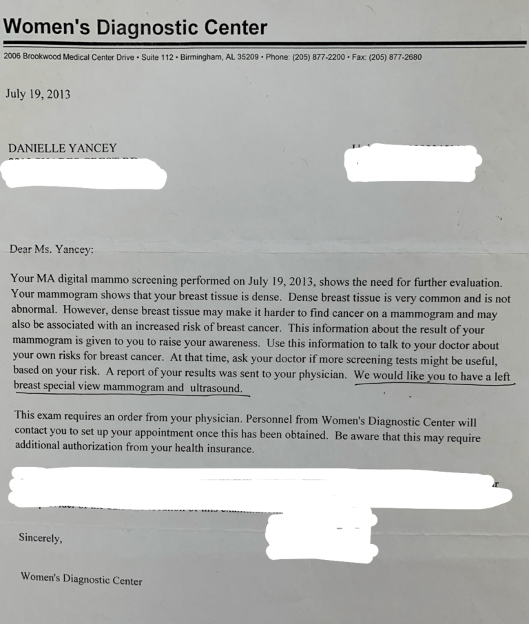 My First Mammogram - Danielle Yancey