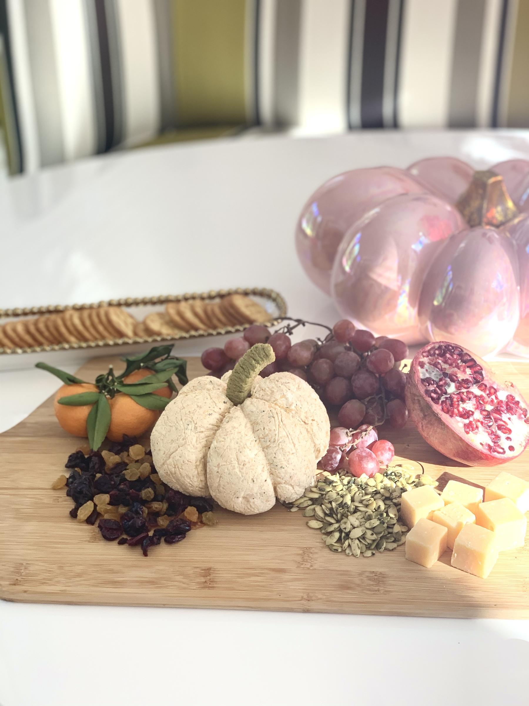 Pumpkin Shaped Cheese Ball - Danielle Yancey