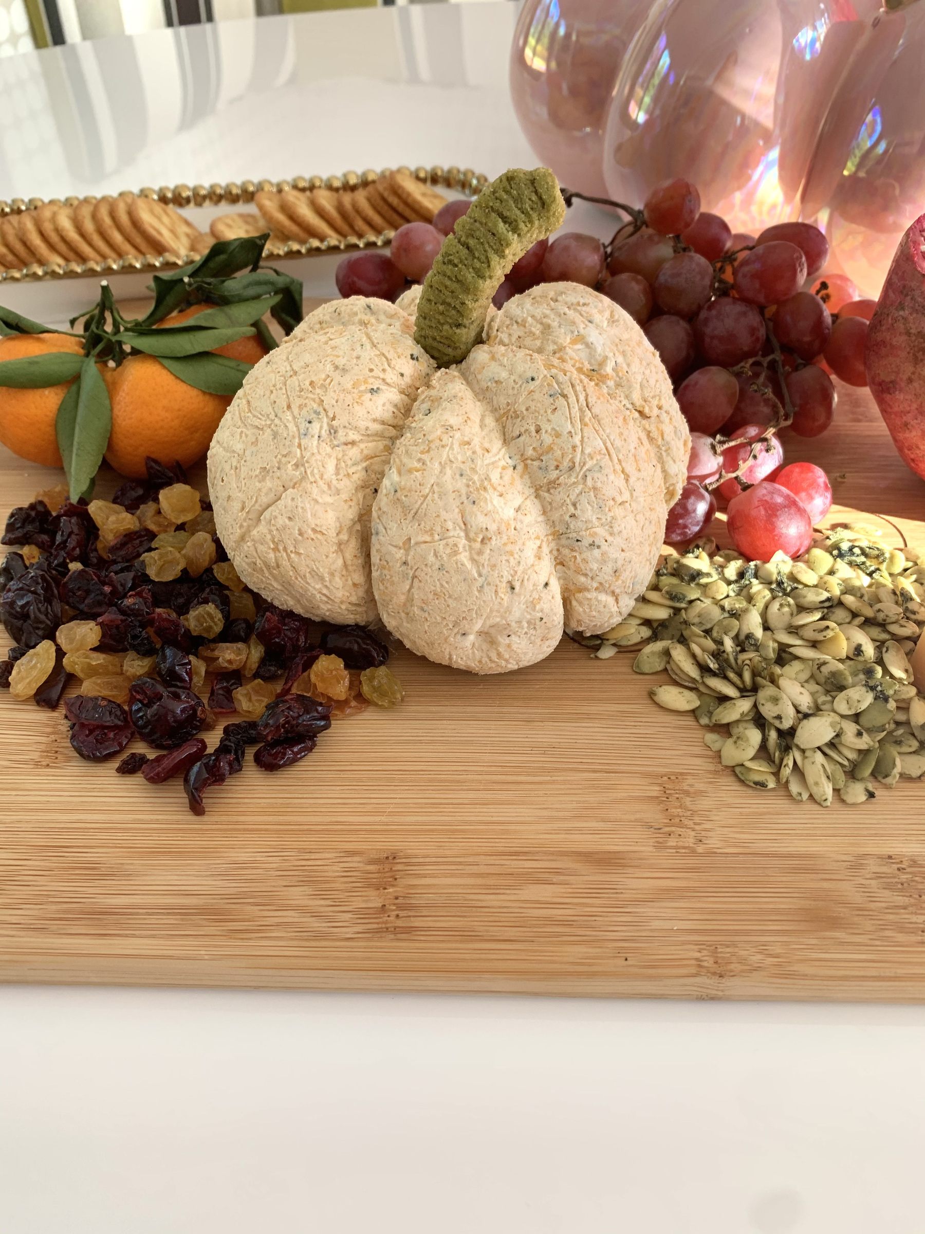 Pumpkin Shaped Cheese Ball - Danielle Yancey