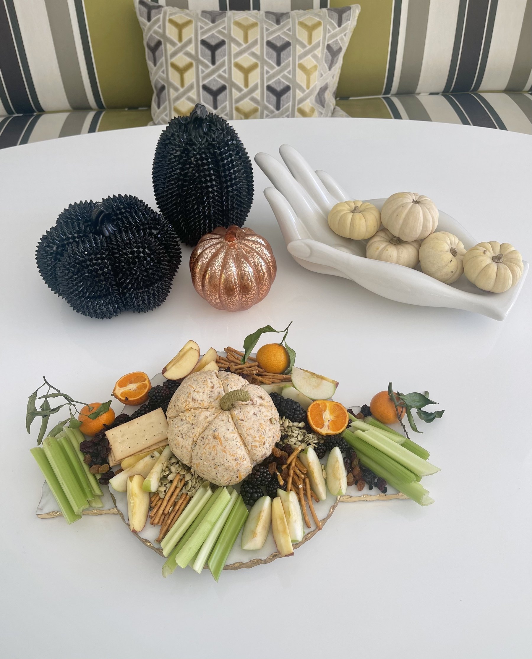 Pumpkin Shaped Cheese Ball - Danielle Yancey